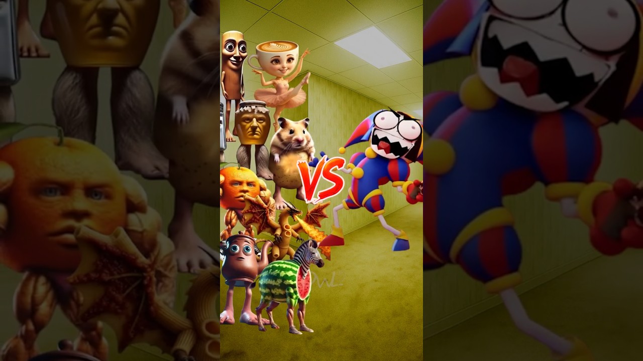 Digital Circus Evil Pomni VS Brainrot Monster