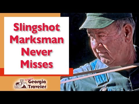 Rufus Hussey Ia A Slingshot Marksman Who Never Misses - The Original Georgia Traveler WSB-TV