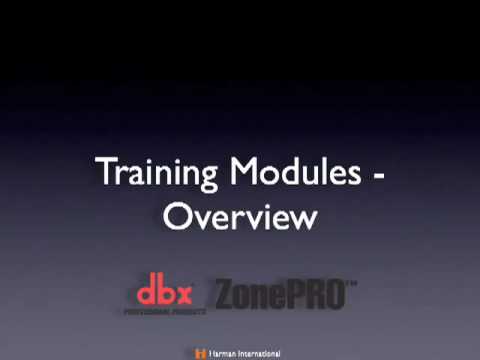 Module 1 - Training Modules Overview