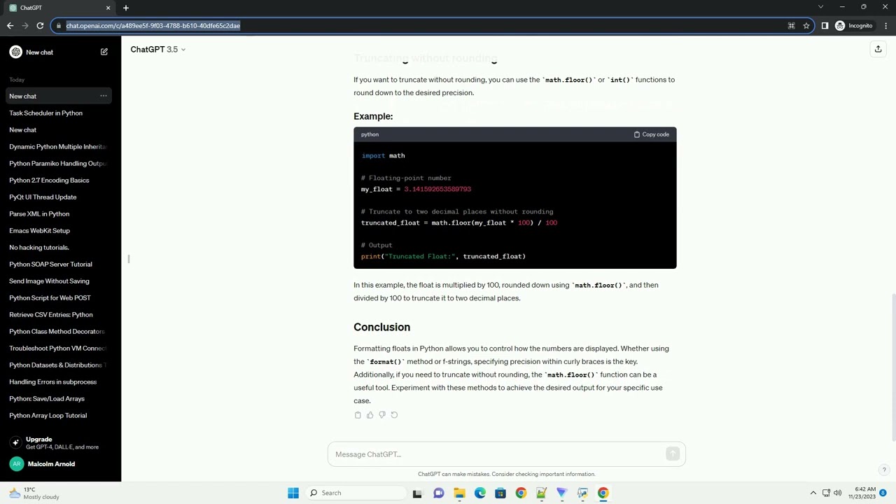 Python string format a float how to truncate instead of rounding