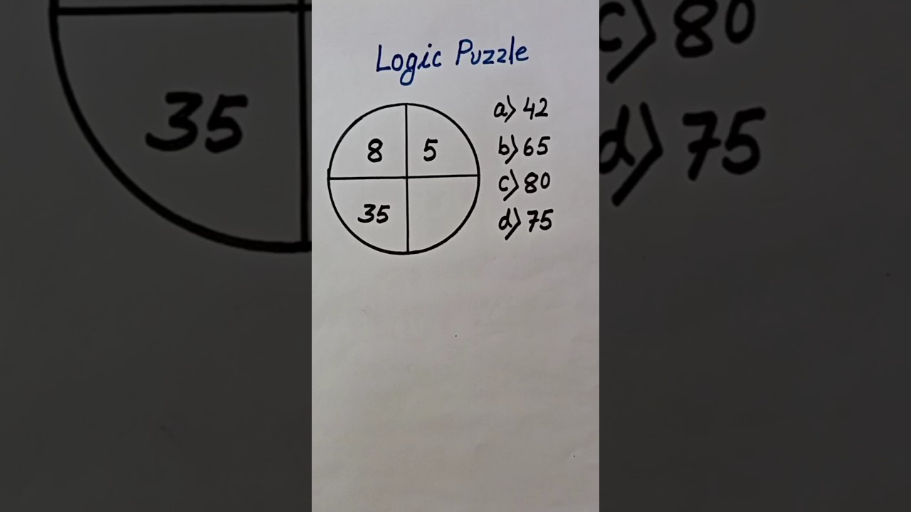Logic Puzzles/logic trick #maths #puzzle #logic #tricks #brainpower