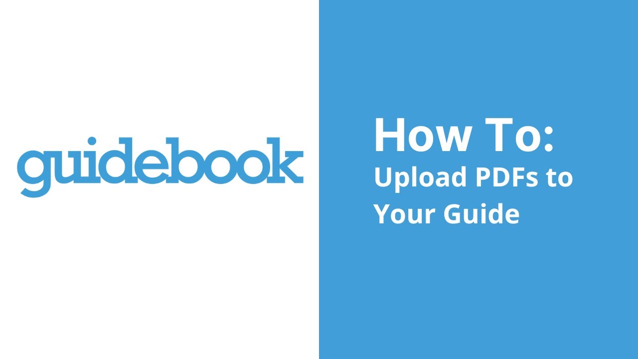 Upload PDFs to Your Guide