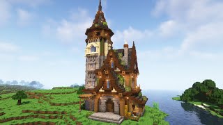 Minecraft: How to Build a Medieval Alchemist Tower | Wizard Tower ...