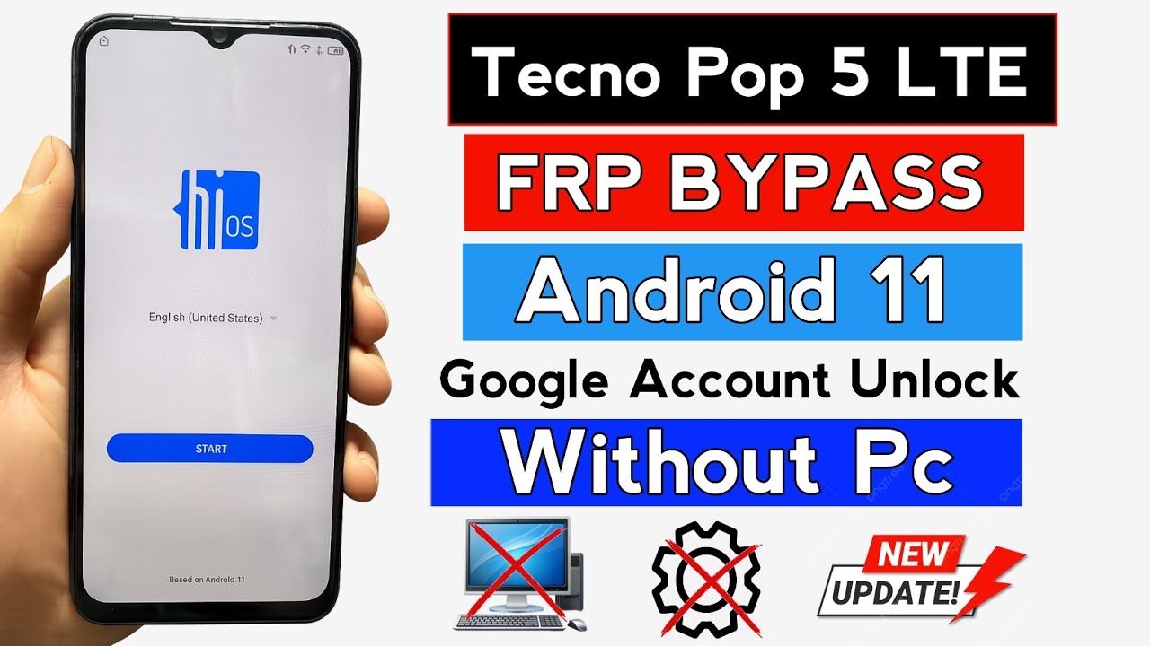 Tecno Pop 5 LTE FRP Bypass Android 11 | Tecno BD4a/BD4i Google Account Unlock Without Pc 2026 