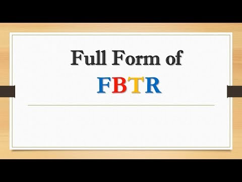 Full Form of FBTR || Did You Know?