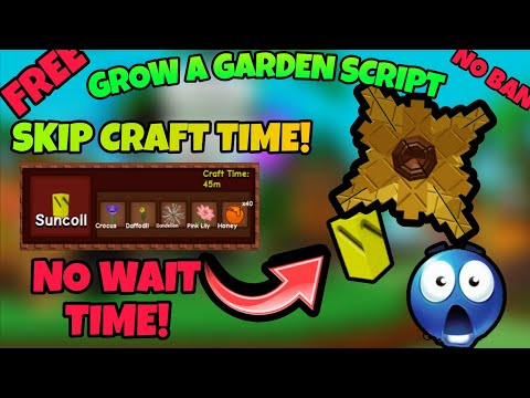 [NEW 🌻🐝] Skip Crafting Time Script | Grow a Garden Script | How to craft Suncoil fast 2025