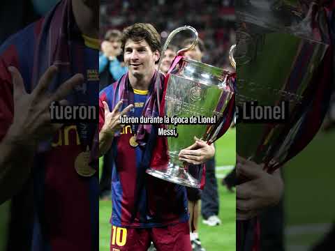 Messi le dio 4 de sus 5 Champions al FC Barcelona