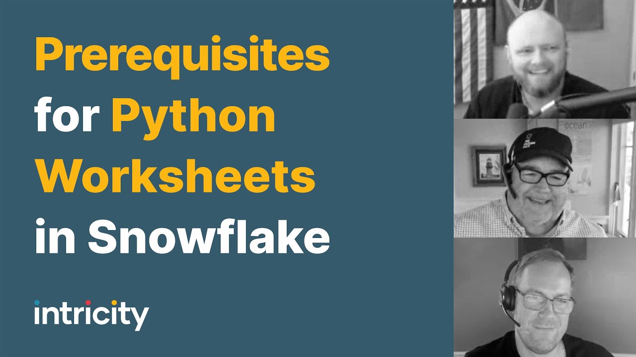 Prerequisites for Python Worksheets