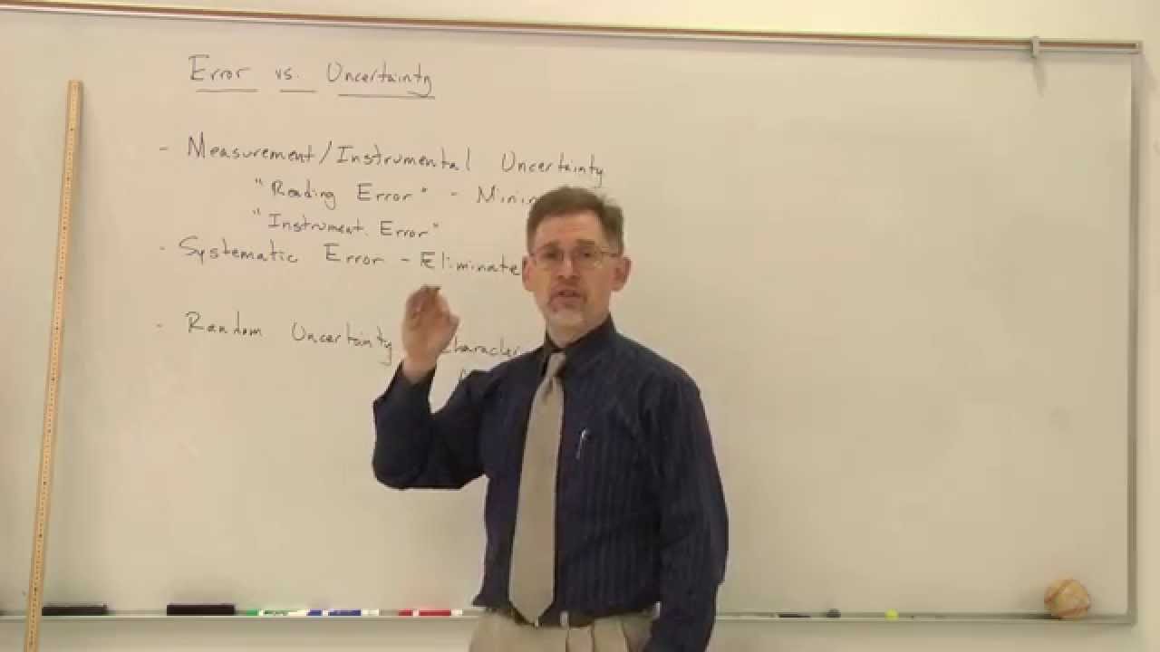Physics Help: Error vs. Uncertainty