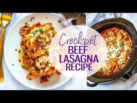 Easy Crockpot Lasagna