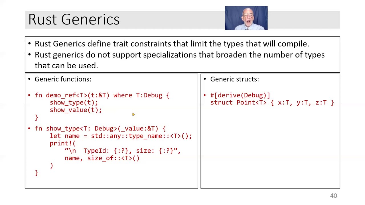 Rust Models #4 - Generics