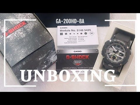 UNBOXING G-SHOCK GA-2000HD-8ADR