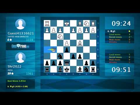 Chess Game Analysis: Guest41316621 - Shr2022, 0-1 (By ChessFriends.com)