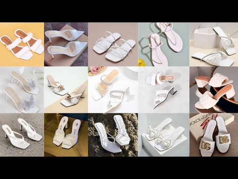 Beautiful White Sandals for Women 2025 | Elegant & Stylish Footwear Collection