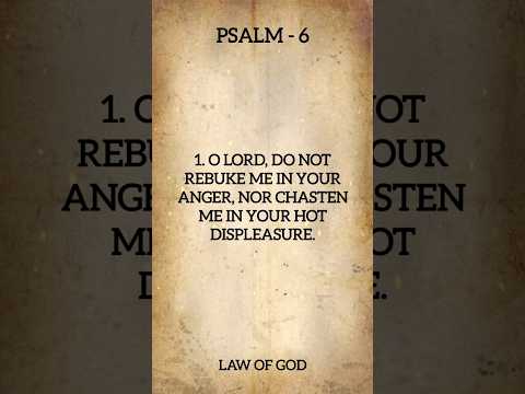 Psalm 6 with words (NKJV)