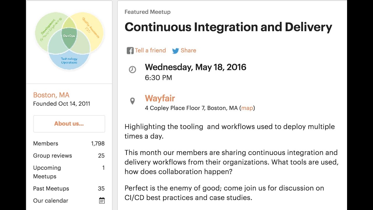 Boston DevOps Meetup: Continuous Integration and Delivery