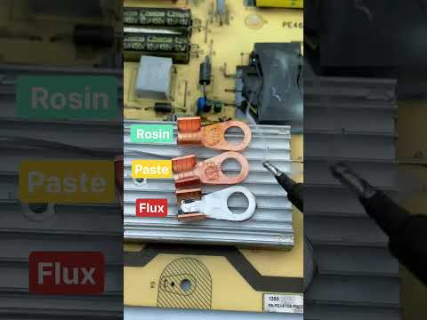 The soldering effect of rosin compared with soldering paste & flux #flux #solder #welding #electric