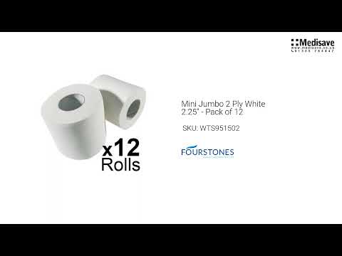 Mini Jumbo 2 Ply White 2 25 Pack of 12 WTS951502
