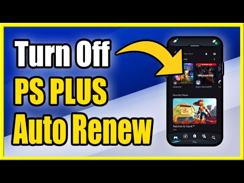 How to TURN OFF PS5 & PS4 Auto Renew for PS PLUS on PlayStation App (Android & Ios Phones)
