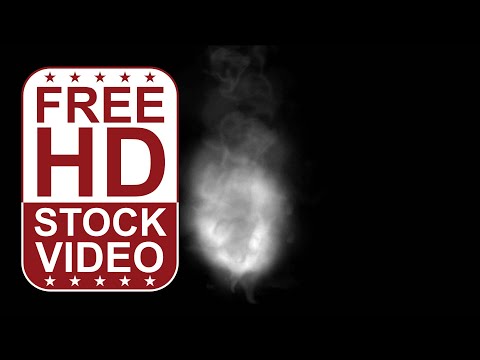 Free Stock Videos – VFX grey smoke on black background 2D animation