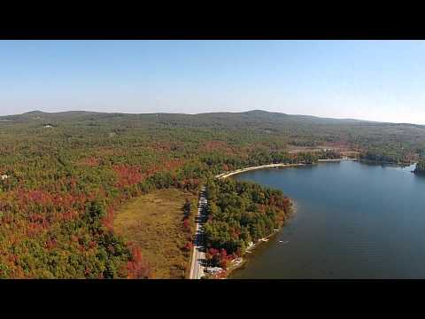 Lake Wentworth, its islands and the surrounding landscape from a ...