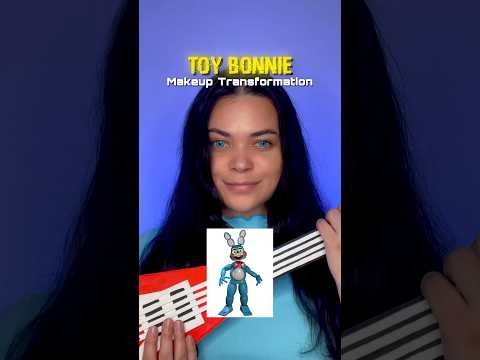 #ToyBonnie FNAF Makeup Transformation🎸 #FNAF2 #FiveNightsatFreddys2 #FNAFMovie #MakeupTutorial