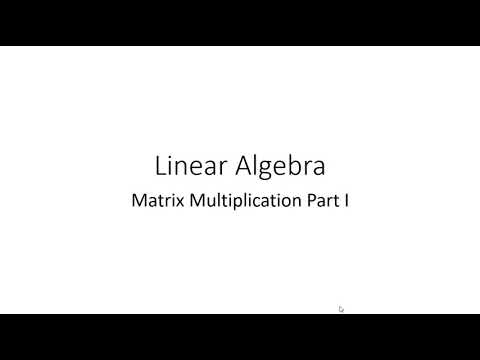 Matrix Multiplication - 1 Video Lecture - Crash Course for UGC NET ...