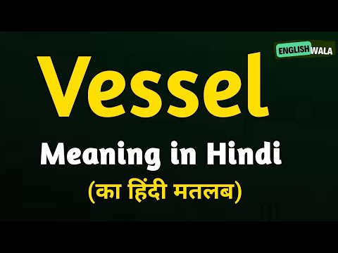 Vessel meaning in hindi | Vessel matlab kya hota hai | Vessel explained