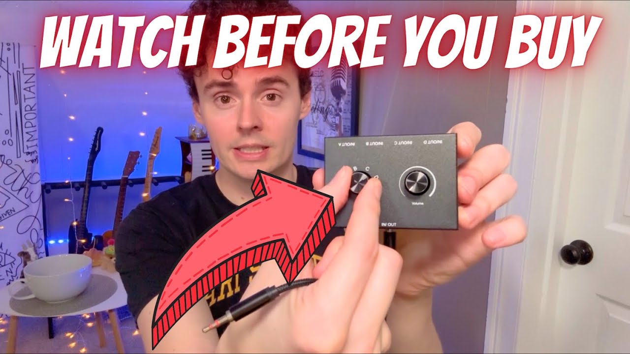 4 Way 3.5mm Stereo Audio Switch, AUX 3.5mm Audio Switch Audio Switcher (Review)