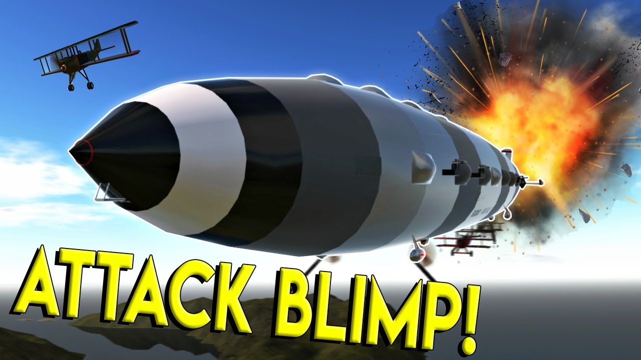 HUGE WW1 ATTACK BLIMP & BIPLANES!  - Simple Planes Creations Gameplay - EP 18
