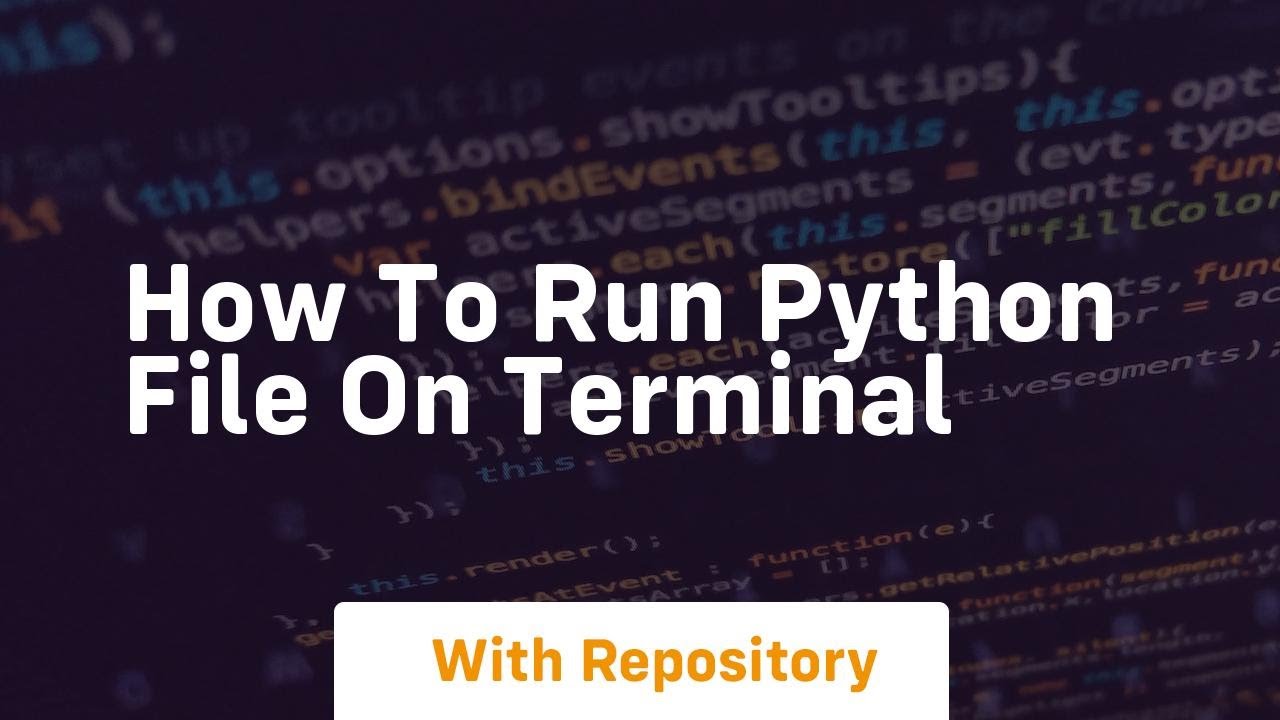 how to run python file on terminal