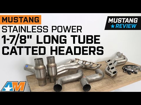 2015-2023 Mustang Stainless Power 1-7/8-Inch Long Tube Headers; Catted Review
