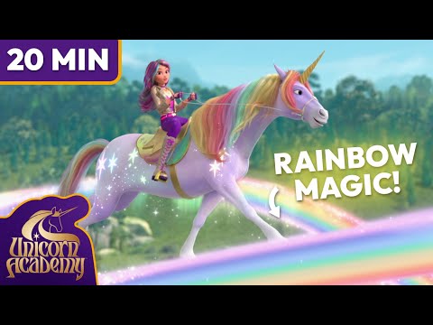 The BEST Unicorn Light Magic 🦄🌈 in Unicorn Academy | Cartoons for Kids