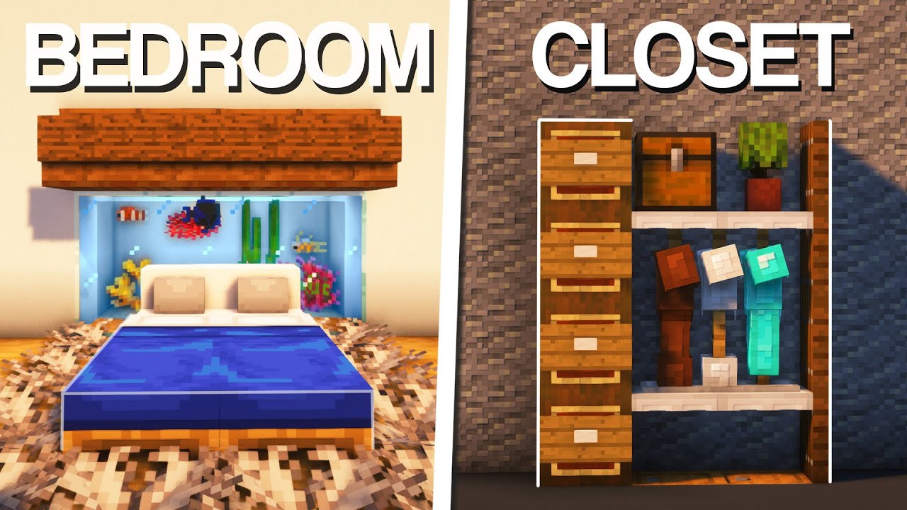 Minecraft: 10+ Bedroom Build Hacks & Designs! - Minecraft Builders