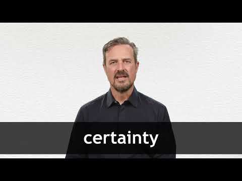 How to pronounce CERTAINTY in American English