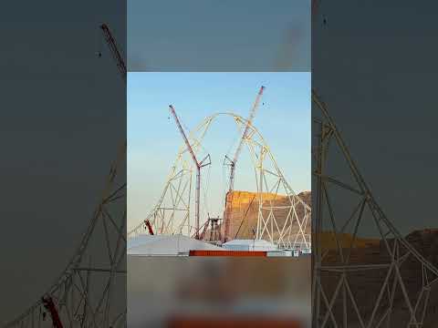 🎢 Intamin Shares new pictures of Flacon's Flight | #qiddiya #falconsflight