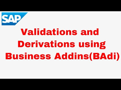 Validations and derivations using Badi - Simple