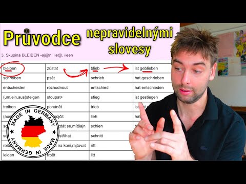 Němčina #16 NEPRAVIDELNÁ SLOVESA (minulý čas/Präteritum/Perfektum) | Jak na ně?