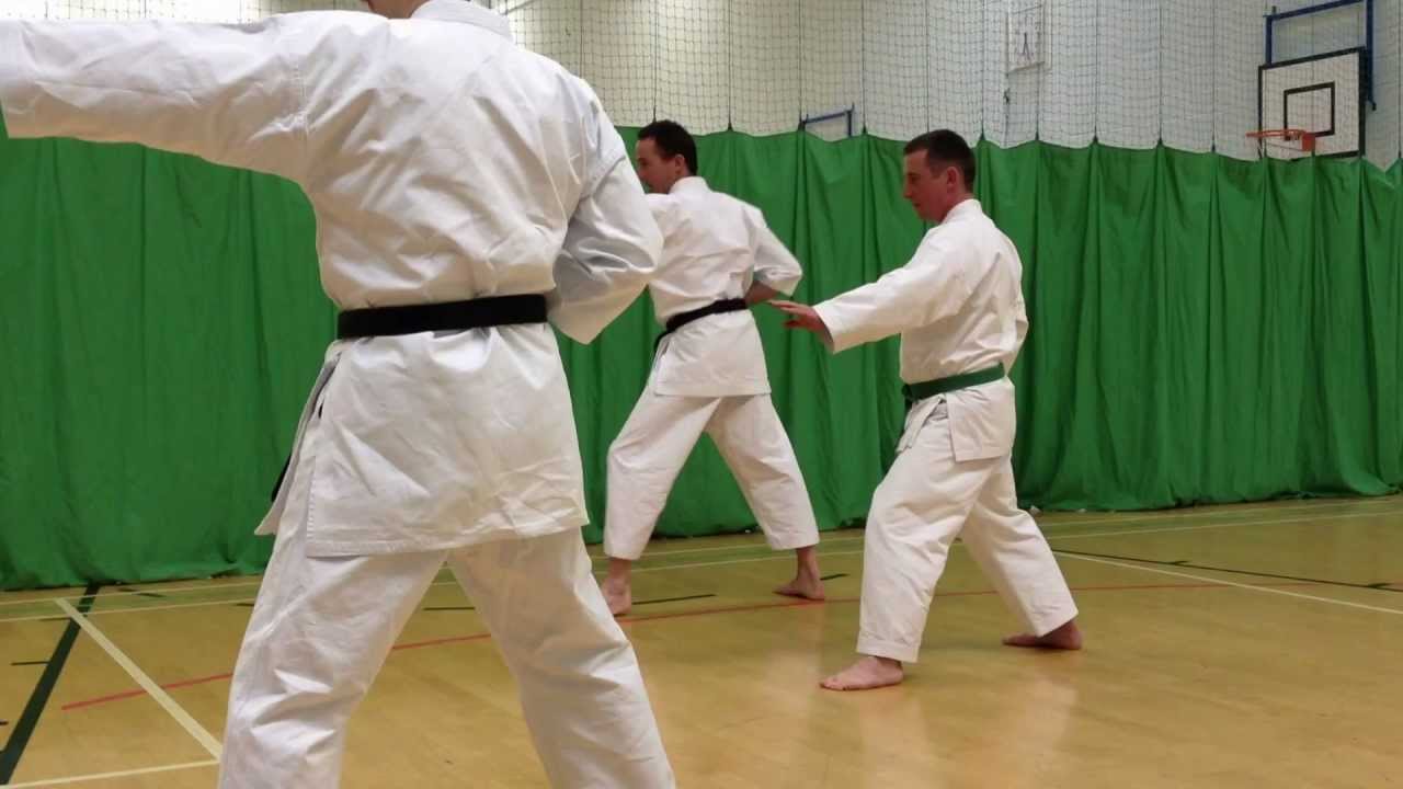 Practicing new Karate move