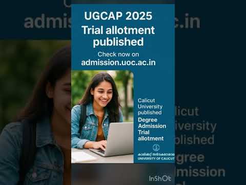 calicut university degree trial allotment published