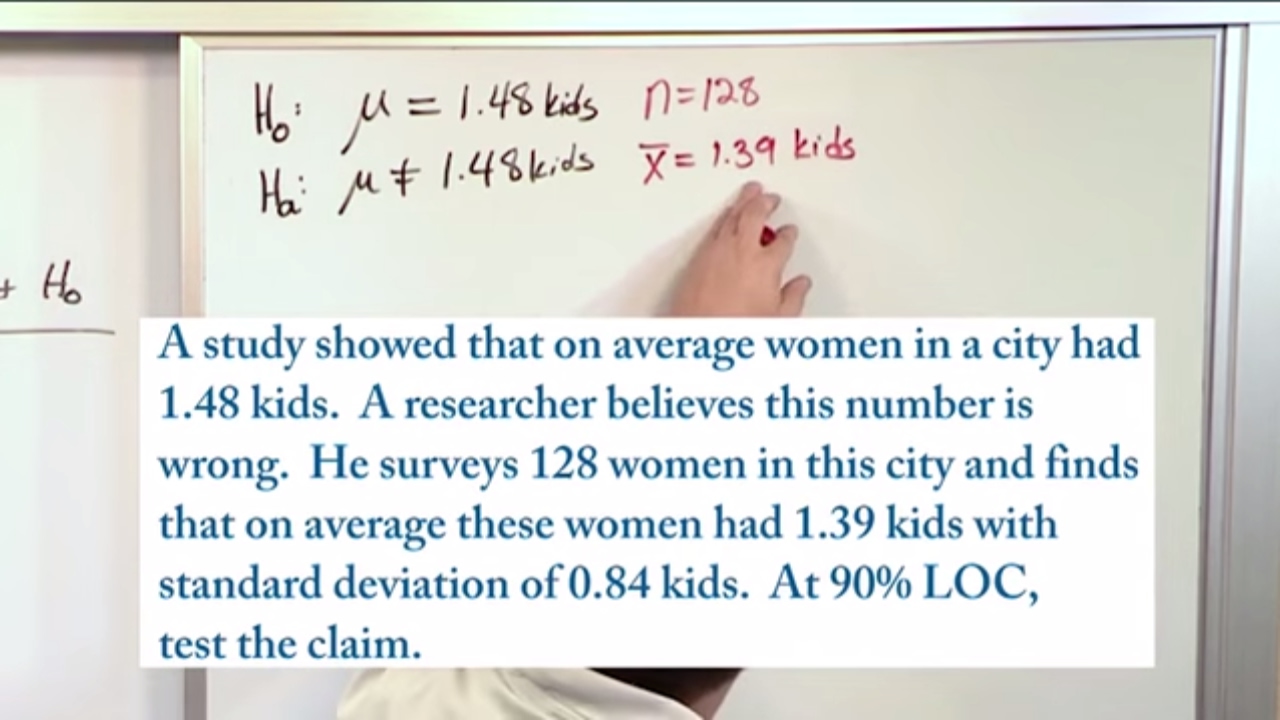 Lesson 8 - Hypothesis Testing For Means Using P-values & Large Samples, Part 3