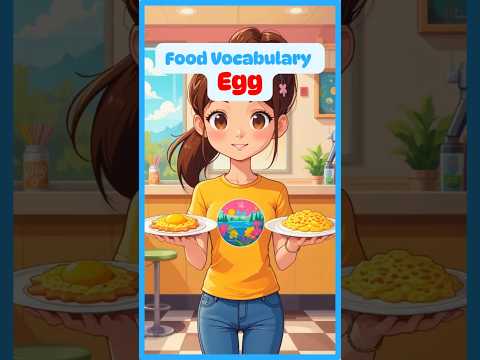 🥚 Egg - Food Vocabulary for Beginners | 10 Easy English Sentences Using the Word Egg 🥄