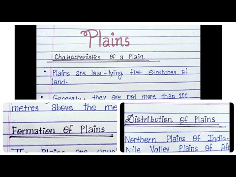 10 lines on Plains|Characteristics|Significance Of Plains|Importance Of Plains|Plains Distribution