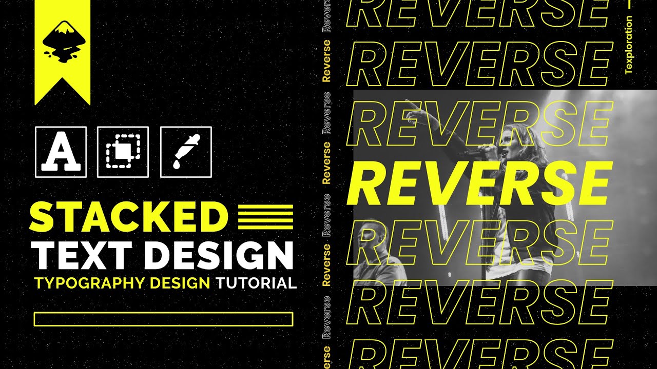 Inkscape Tutorial : Stacked Text Poster Design