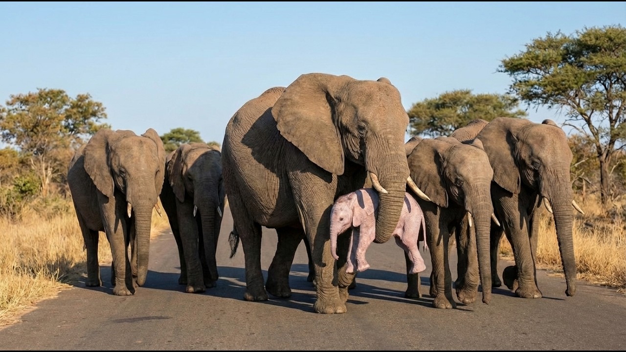 Elephants Brought a  Newborn Elephant to Humans  - What Happened Next No One Believed