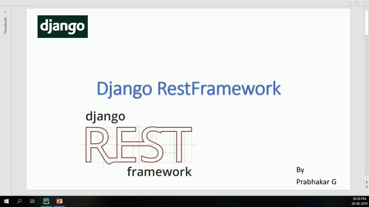 DJango restful API