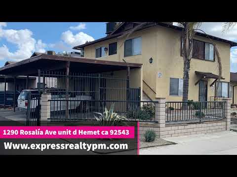 apartment for rent 1290 Rosalia #d Hemet ca 92543