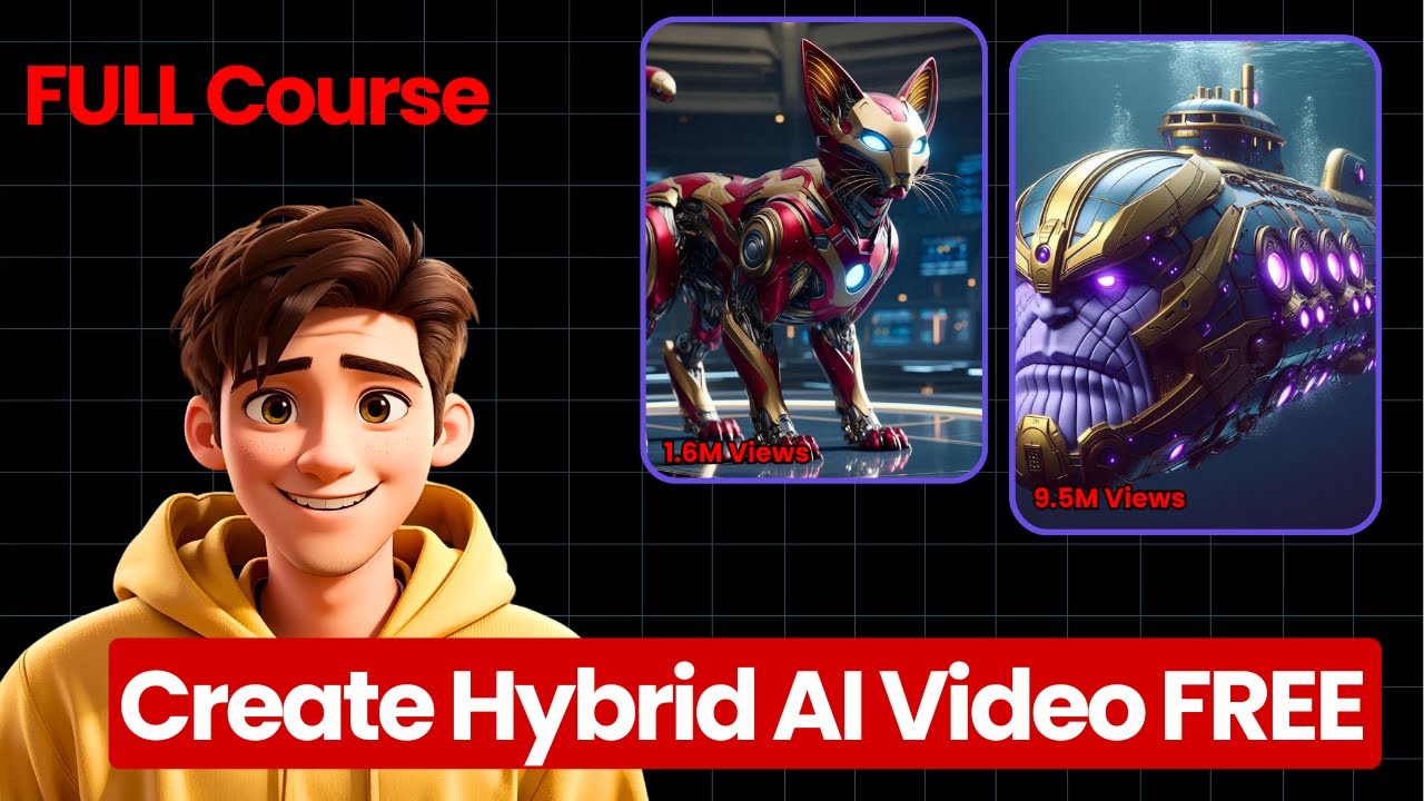 Create Viral Hybrid Superhero AI Video With 3 FREE Tools [6 Minutes Course]