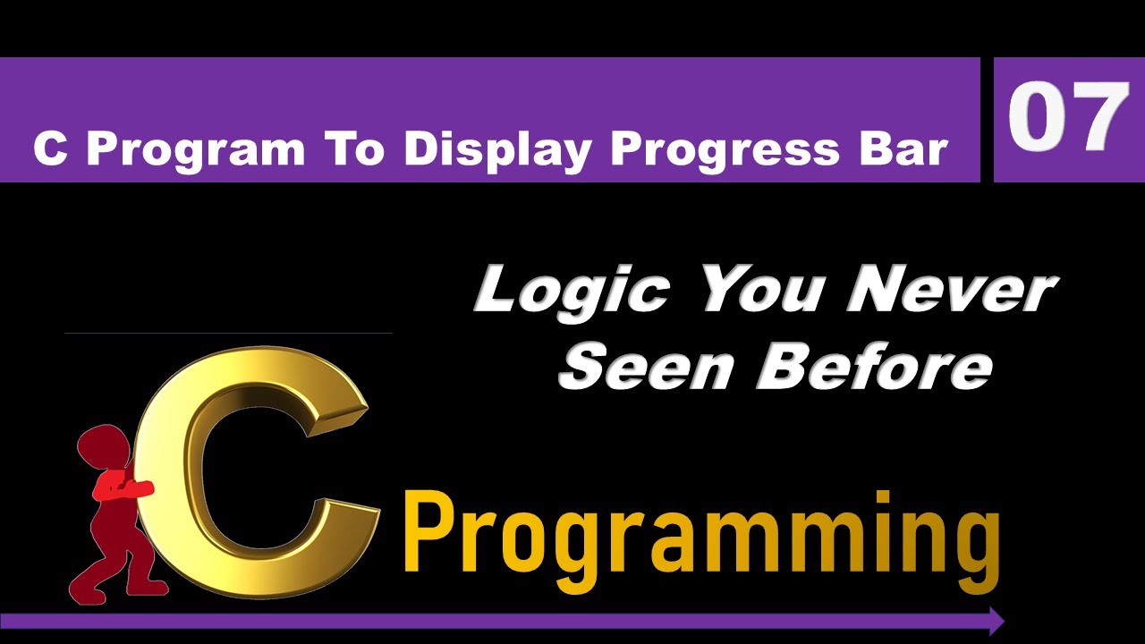 C Program To Display Progress Bar | How To Display Progress Bar in C