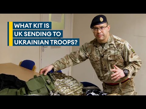 Inside a Ukrainian soldier's UK-supplied kit bag